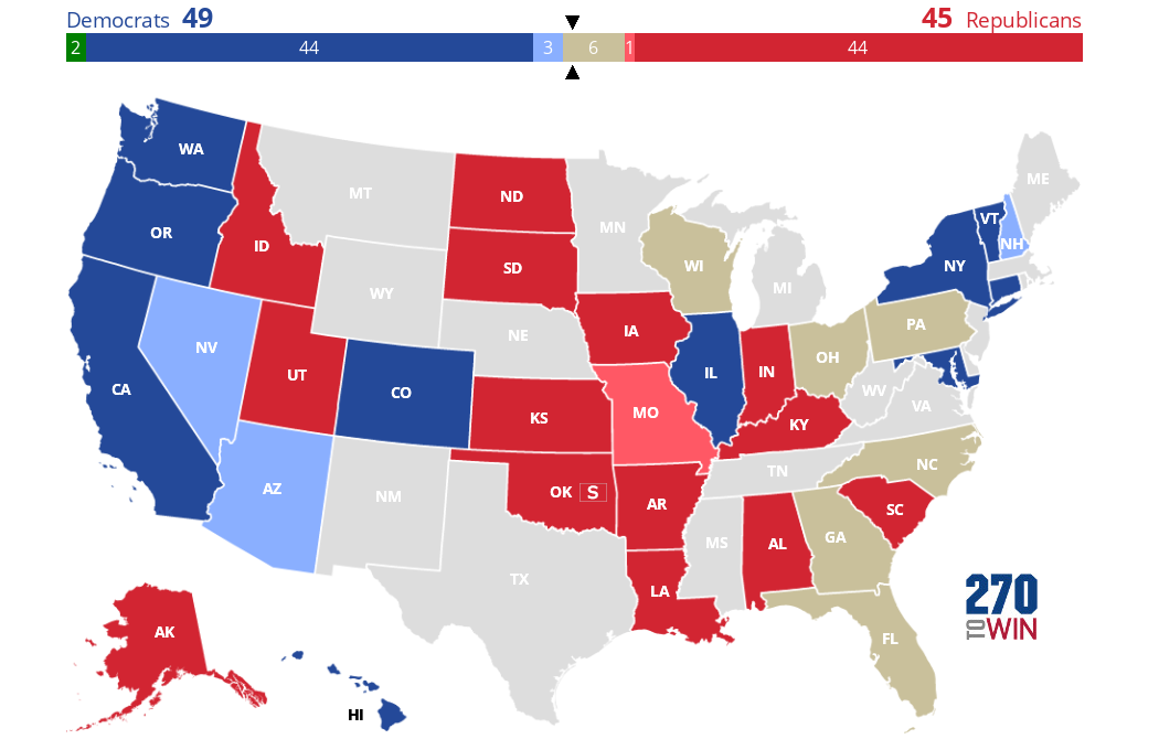 2022 House Prediction Map 2022 House Prediction Map